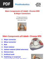 Types of Maxillary Major Connectors | PDF | Dentistry Branches