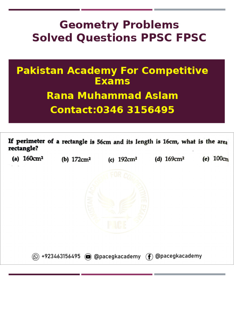 Geometry Problems | PDF