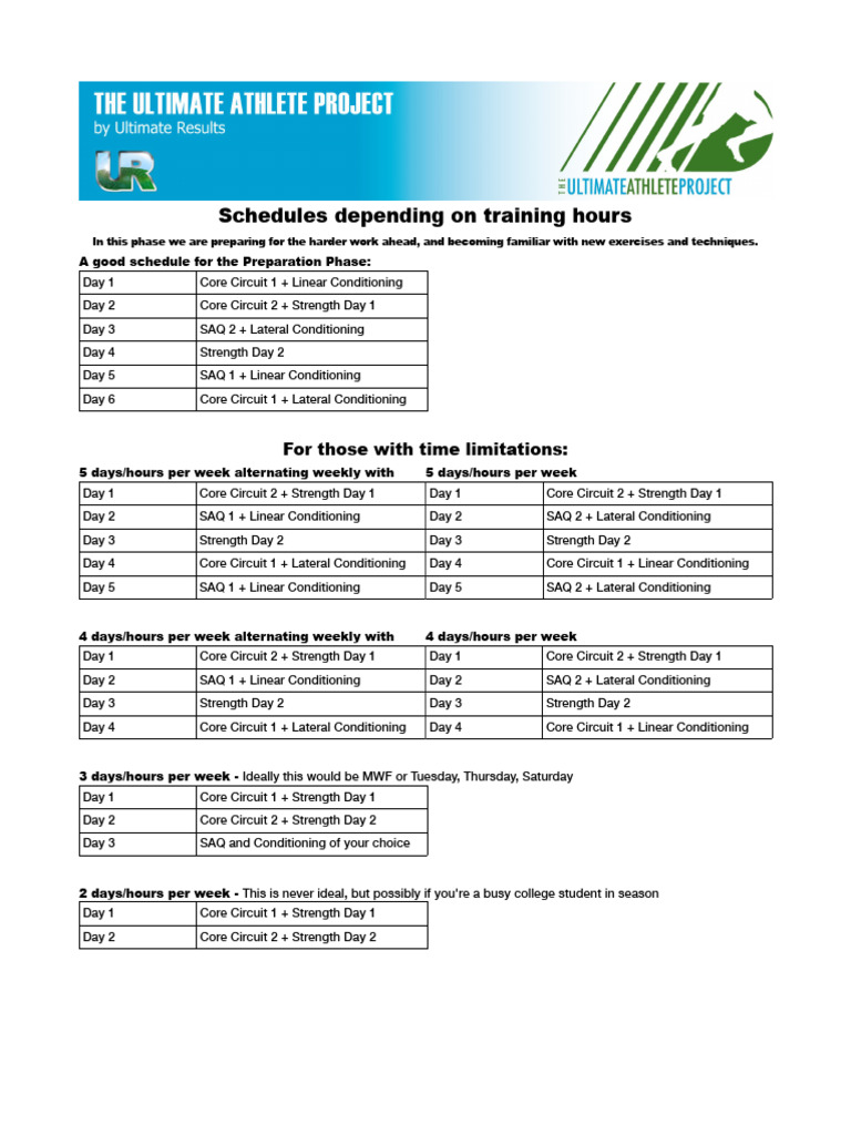 Prep Phase - Scheduling | PDF
