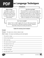Rhetorical Devices in Disney Songs | PDF | Metaphor