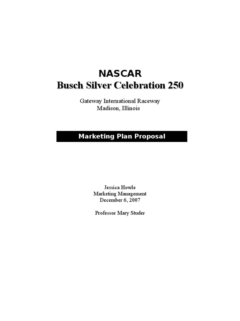 NASCAR Marketing Strategy Overview | PDF | Nascar | Advertising