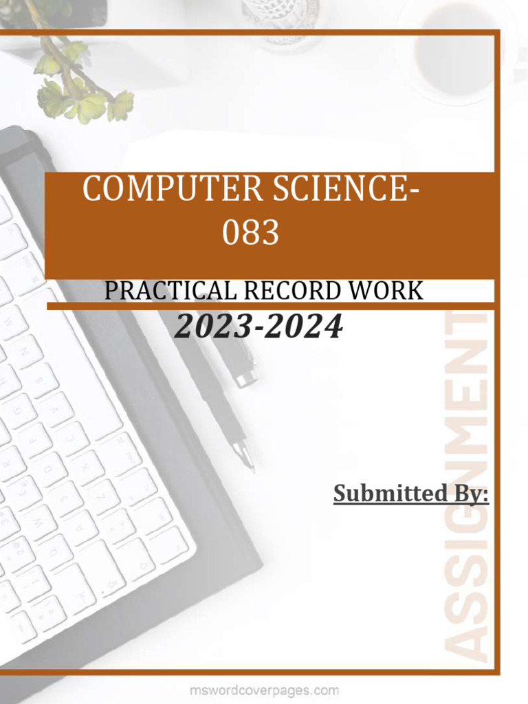 Computer Science Practical Record 2023-24 | PDF | Area | Fahrenheit