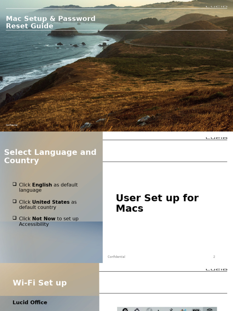 Mac Setup & Password Reset Guide | PDF | Authentication | Wi Fi Mac Setup & Password Reset Guide | PDF | Authentication | Wi Fi