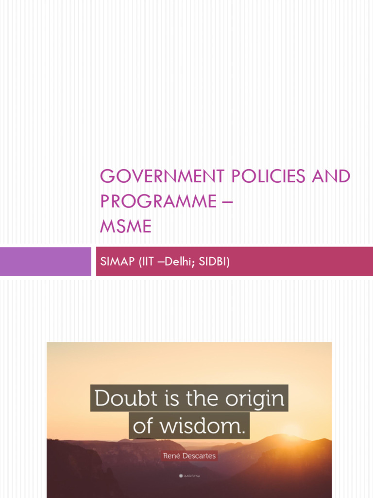 HANDOUT SIMAP 8th June 2017 | PDF | Startup Company | Small Business & Entrepreneurs