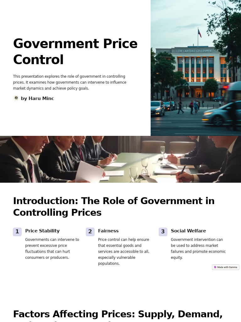 Government Price Control | PDF | Price Controls | Subsidy