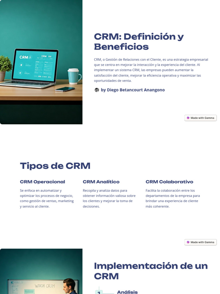 CRM Definicion y Beneficios | PDF | Gestión de la relación con el ...
