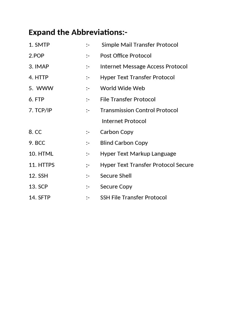 Expand the Abbreviations X Class | PDF