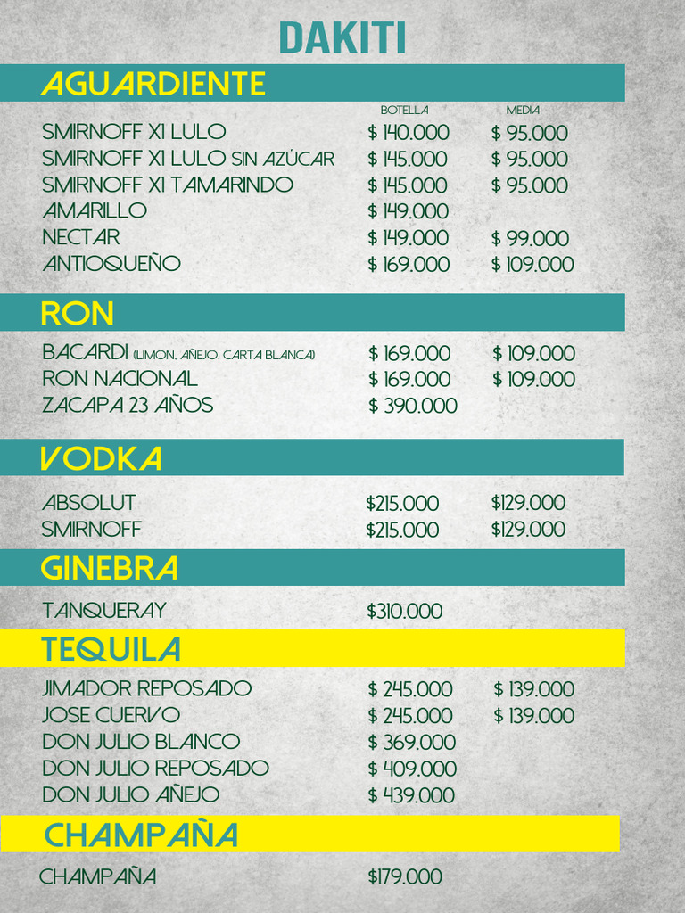Dakiti Bar | PDF