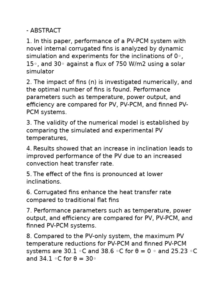 Pv Pcm Pdf Heat Transfer Materials