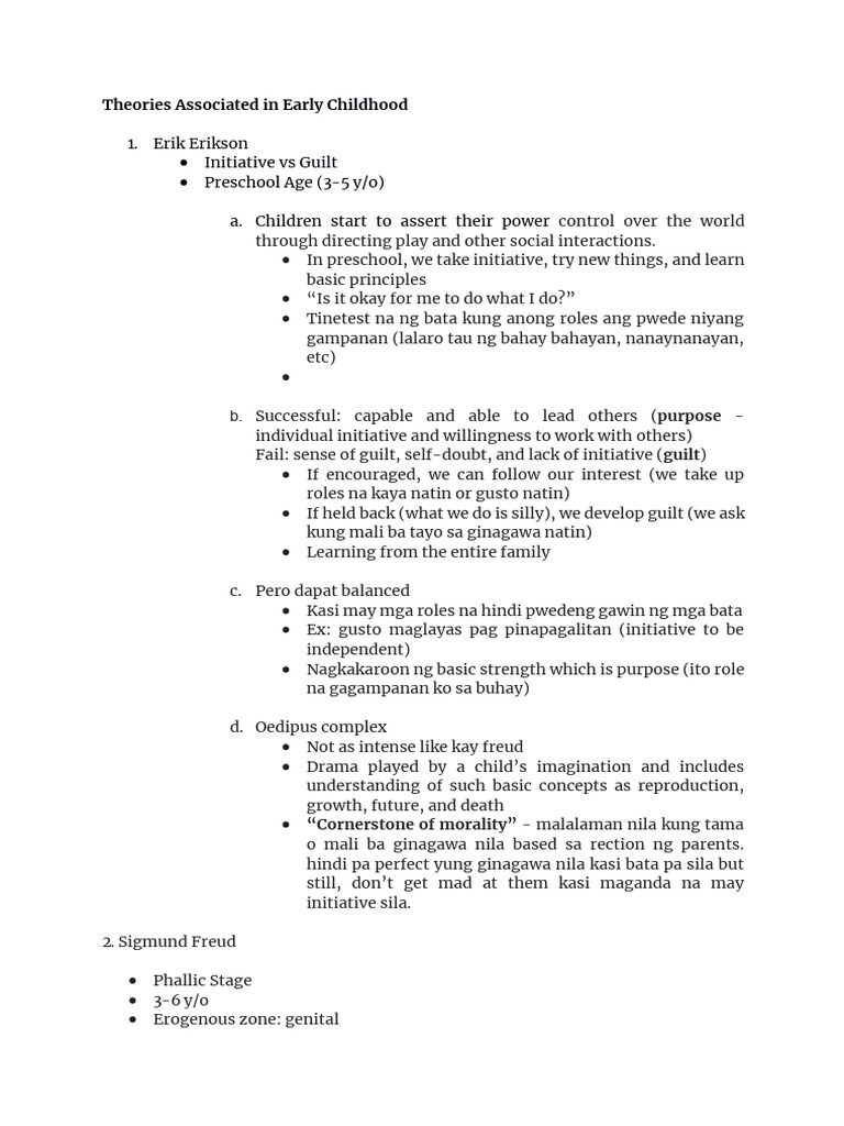 EC-THEORIES | PDF | Oedipus Complex | Behavioural Sciences