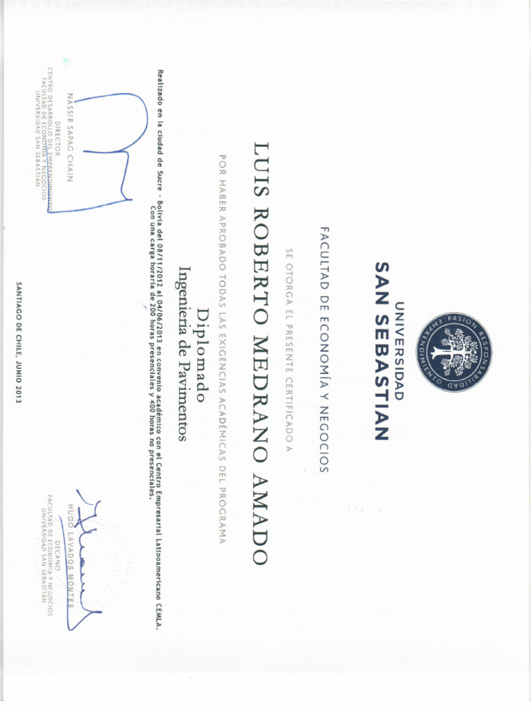 Cert Diplomado | PDF