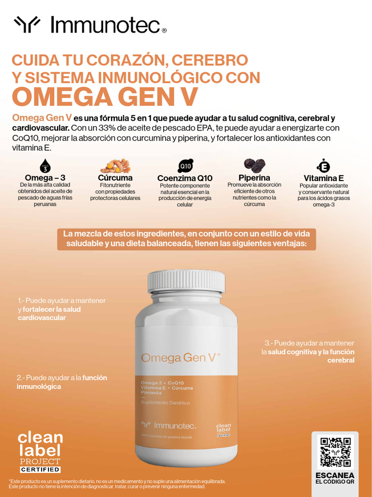 Omega Gen V | PDF | Cúrcuma | Antioxidante