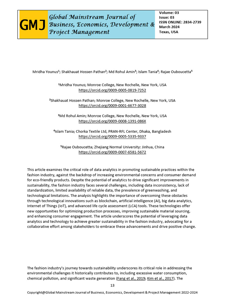 Volume_3_Issue_3.2_BEDPM | PDF | Sustainability | Analytics