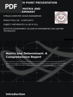 Daily Life Applications of Matrices | PDF | Matrix (Mathematics ...