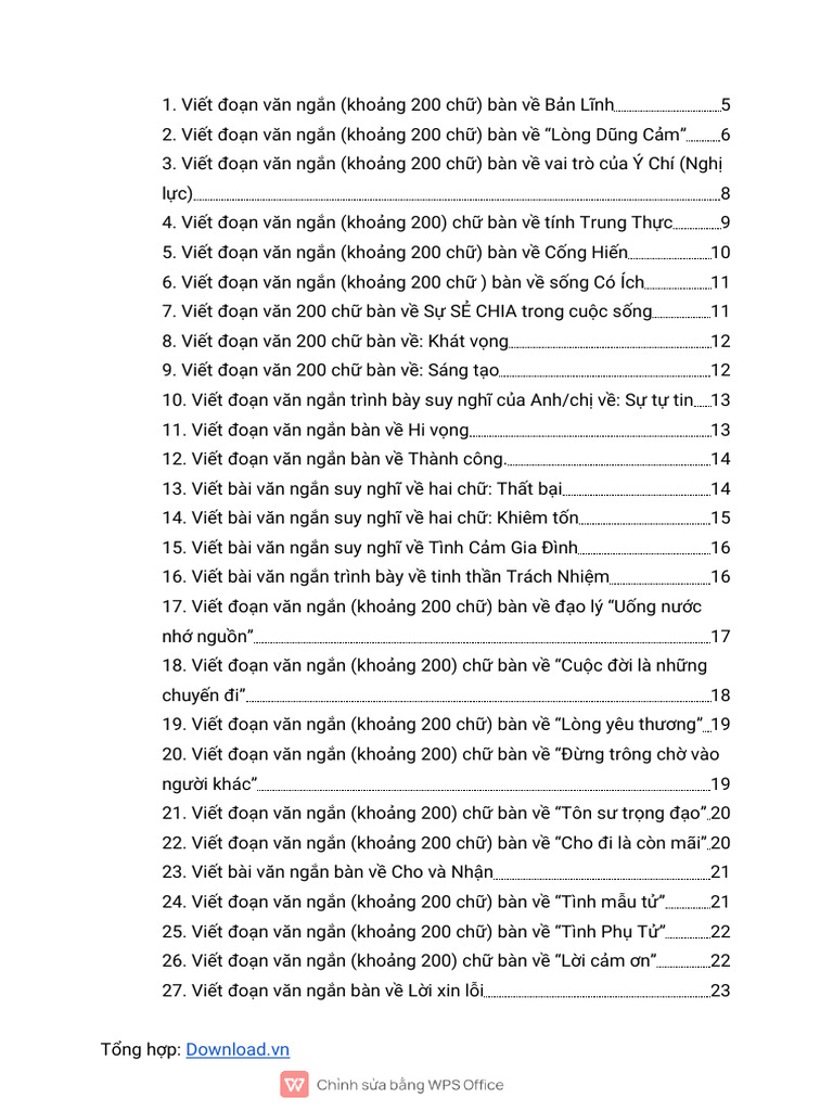 123 Doan Van Nghi Luan Xa Hoi 200 Chu | PDF