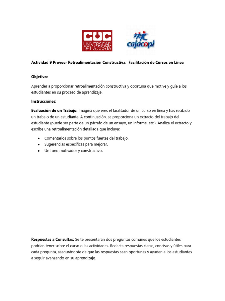 Retroalimentación Constructiva en Cursos Online | PDF | Moodle ...