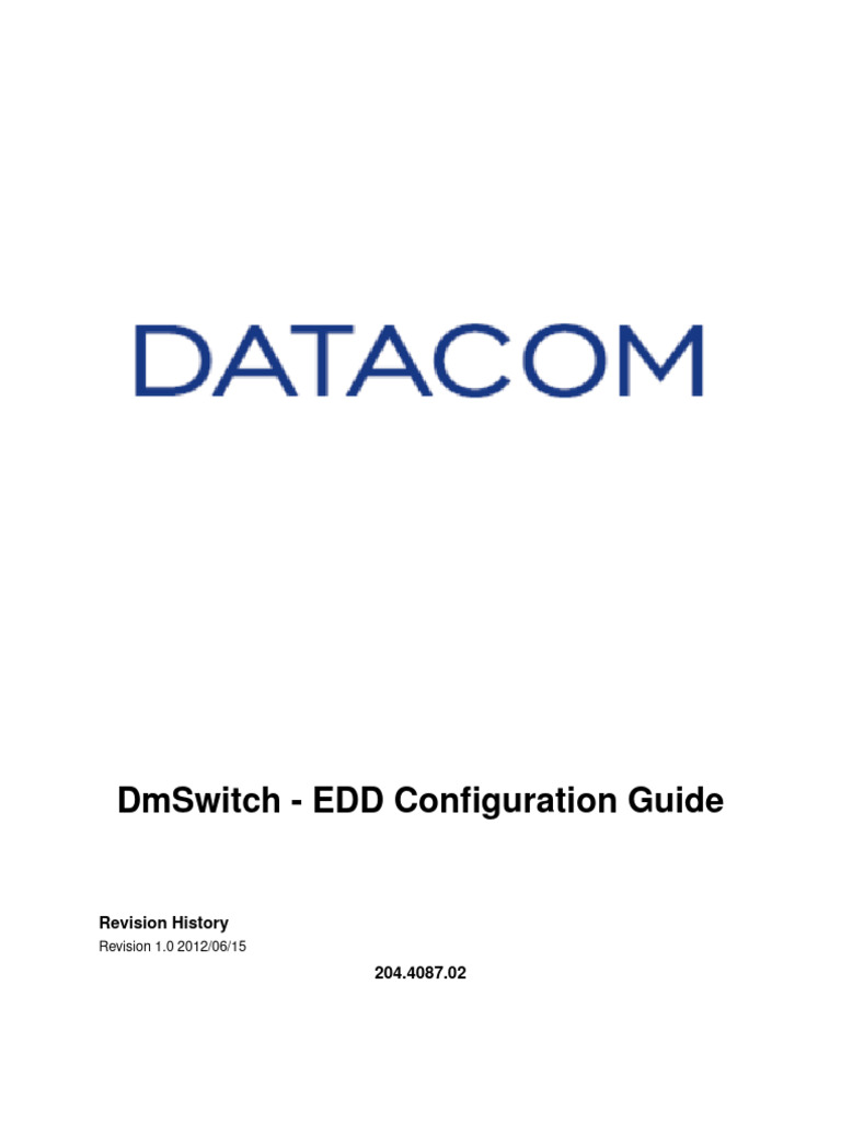 204-4142-00 - DmSwitch EDD SII - Configuration Guide | PDF | Command Line Interface | Computer ...