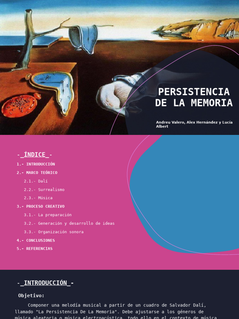La Persistencia de La Memoria | PDF | Salvador Dalí | Surrealismo