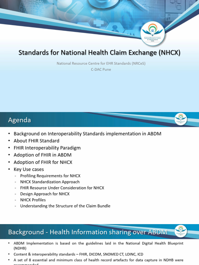 Standards_for_National_Health_Claim_Exchange(NHCX) | PDF | Information Technology | Computing