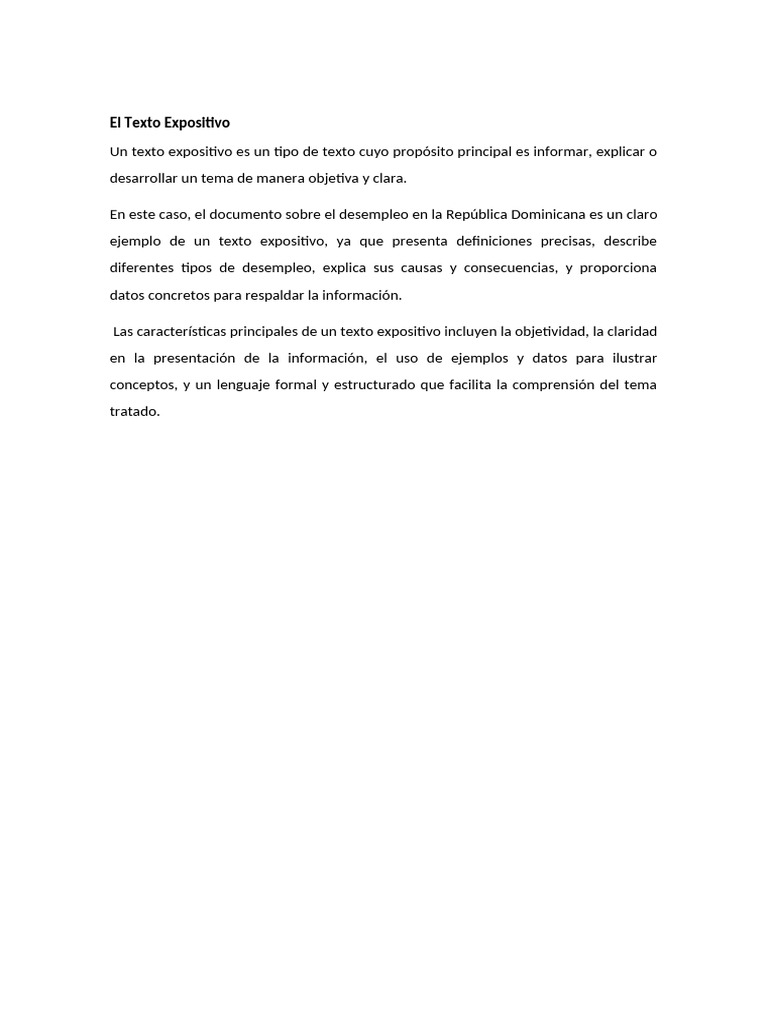 El Texto Expositivo | PDF