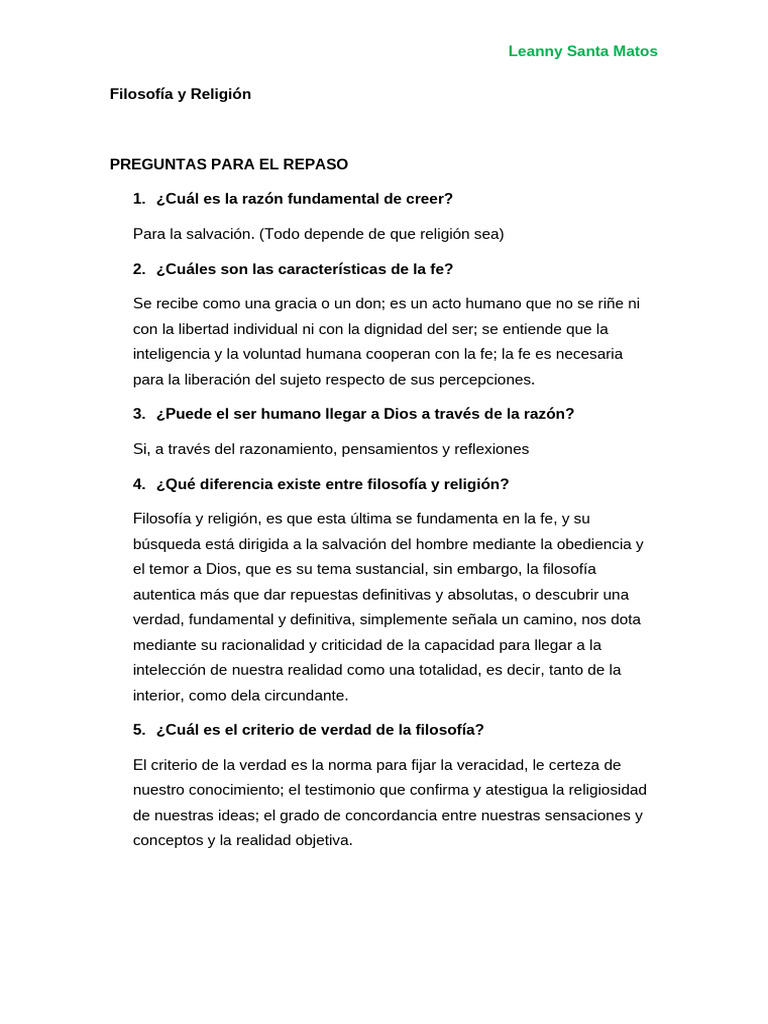 Filosofía y Religión | PDF | Verdad | Fe