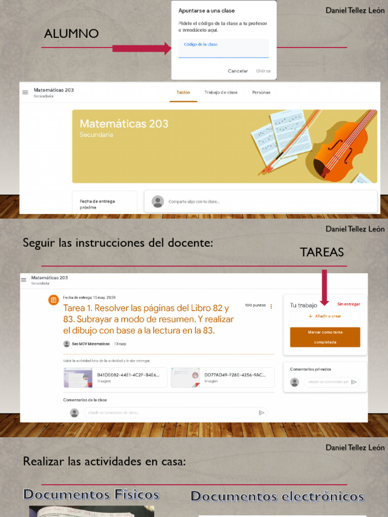 Subir Tareas en Clássroom | PDF