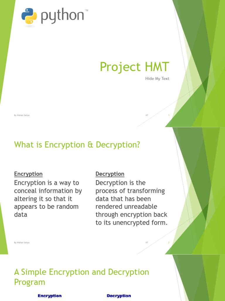 Week 08 - Lecture and Tutorial - Project HMT V2 | PDF | Encryption | Text File