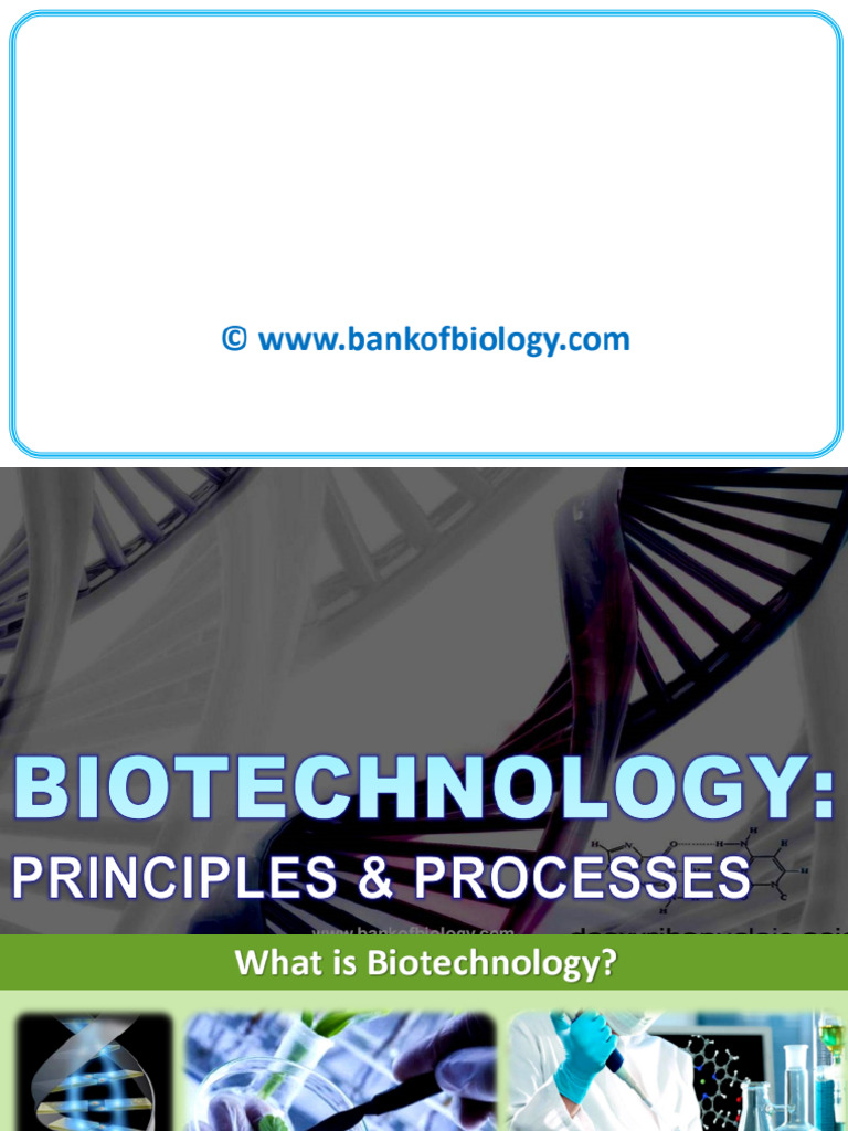 Biotechnology Principal | PDF