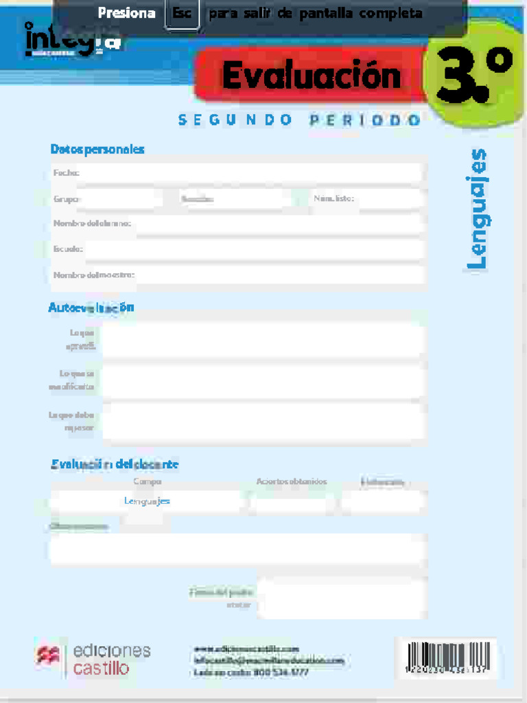 Claves 3° Segundo Periodo | PDF