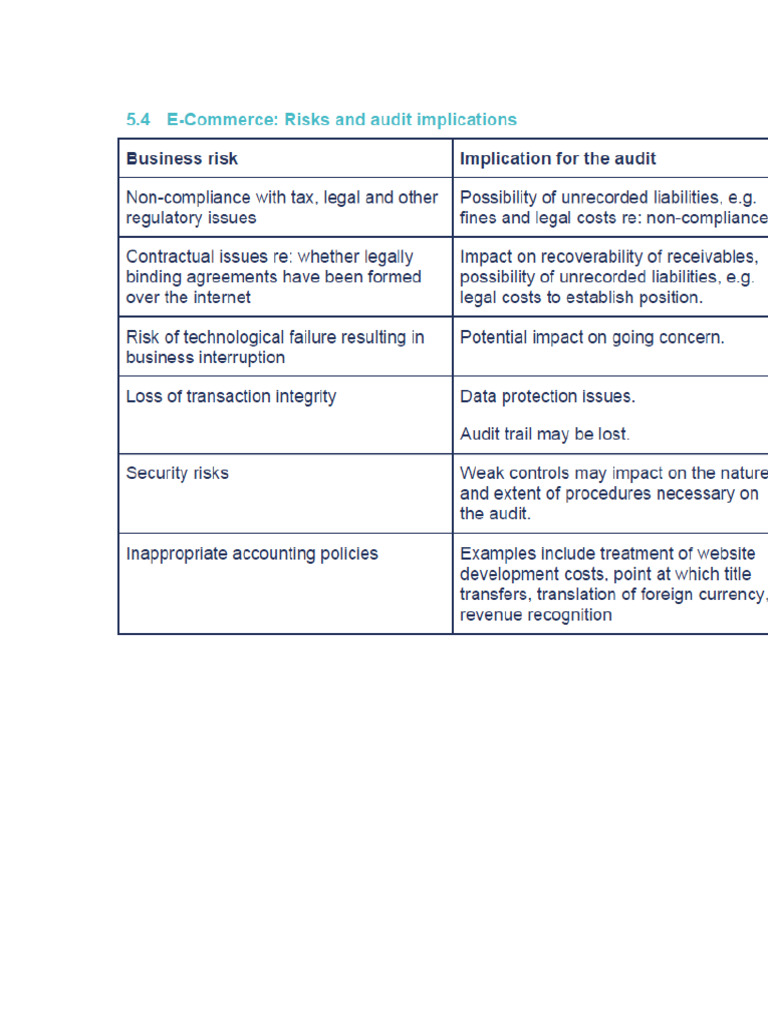 E Commerce - RISK and PROCEDURES - SIR IBRAHIM | PDF