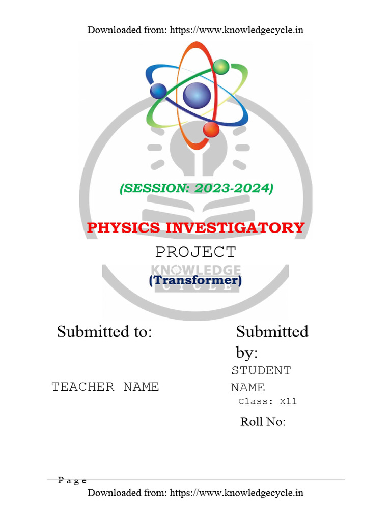 Transformer Project PDF (P)25 | PDF | Transformer | Electromagnetic ...