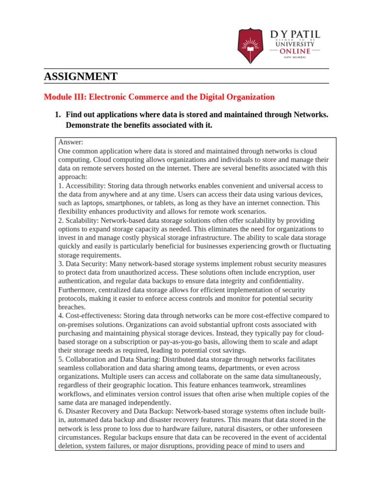 Module 3 Assignment | PDF | Computer Network | Security
