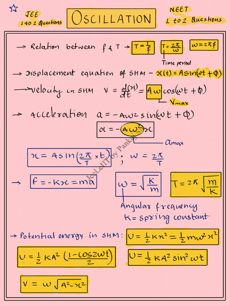 Oscillation_formulae | PDF