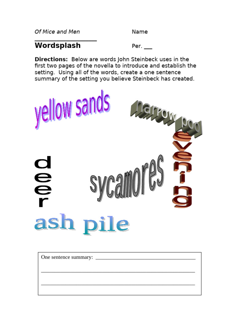 OMAM Wordsplash | PDF