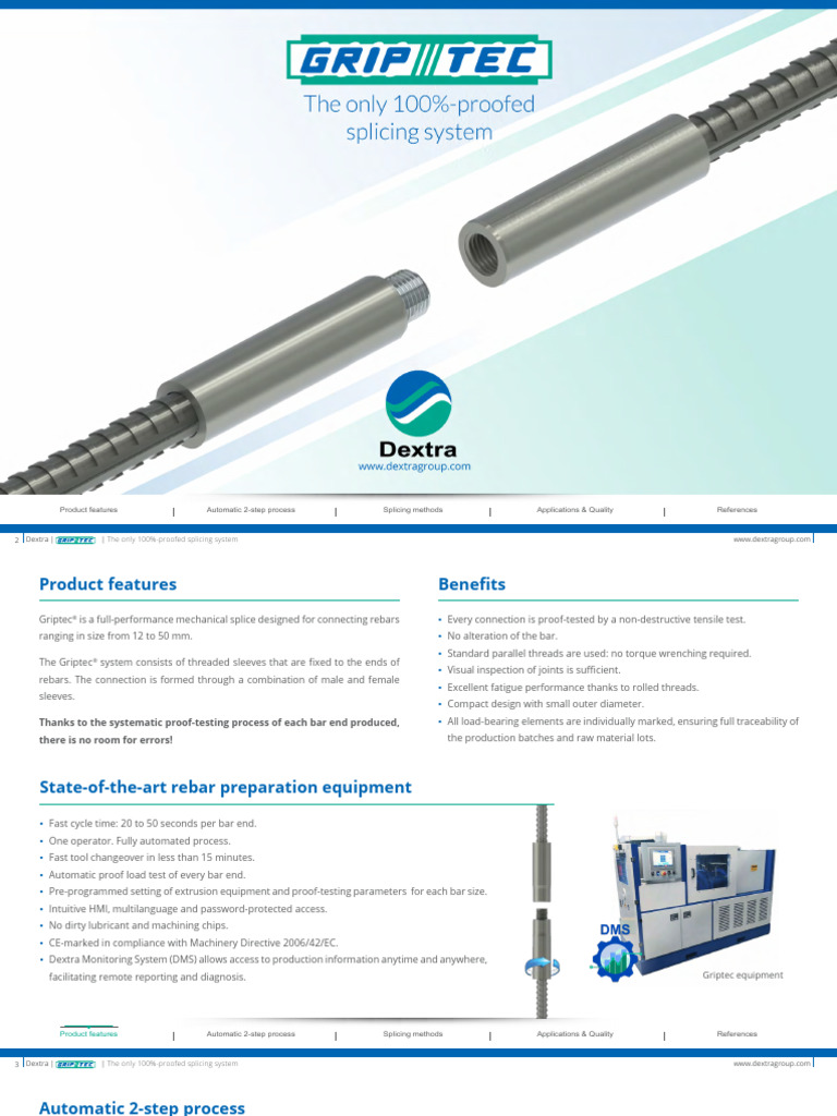 Dextra Griptec Interactive Brochure 2024 EN | PDF | Screw | Extrusion