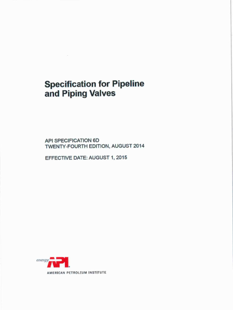 API 6D Part1 | PDF