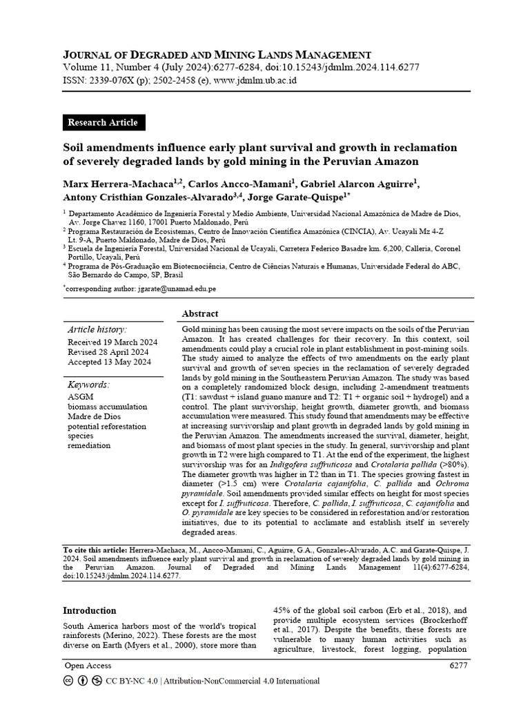Ok. Herrera-Machaca Et Al 2024. Soli Amendments Influence Early Plants ...