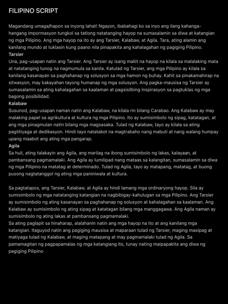 Filipino Script | PDF