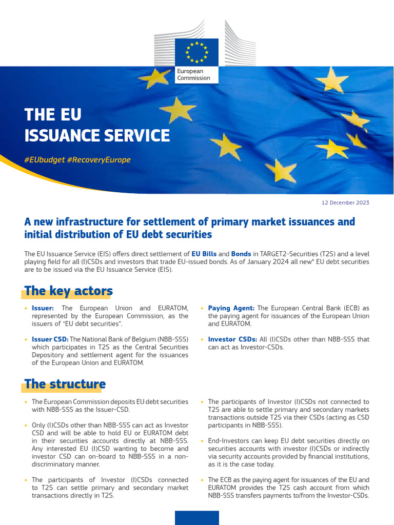 Factsheet_The EU Issuance Service_12.12 - Copie | PDF | Securities ...