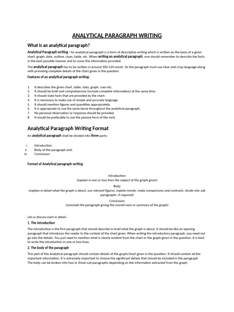ANALYTICAL PARAGRAPH | PDF | Poverty | Poverty & Homelessness