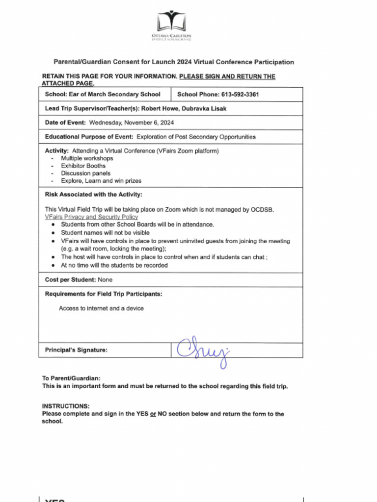 Mateo Polan - Launch Field Trip Form Eom 2024 | PDF