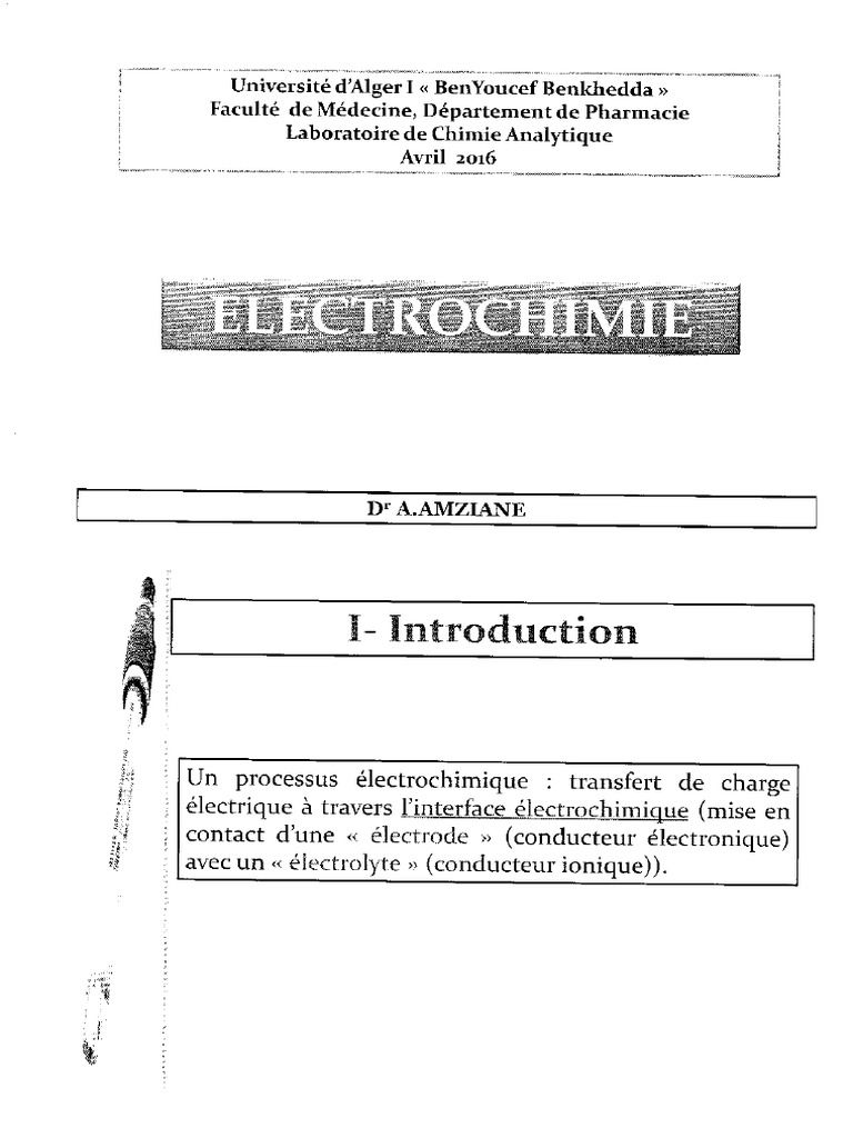 8-Electrochimie | PDF
