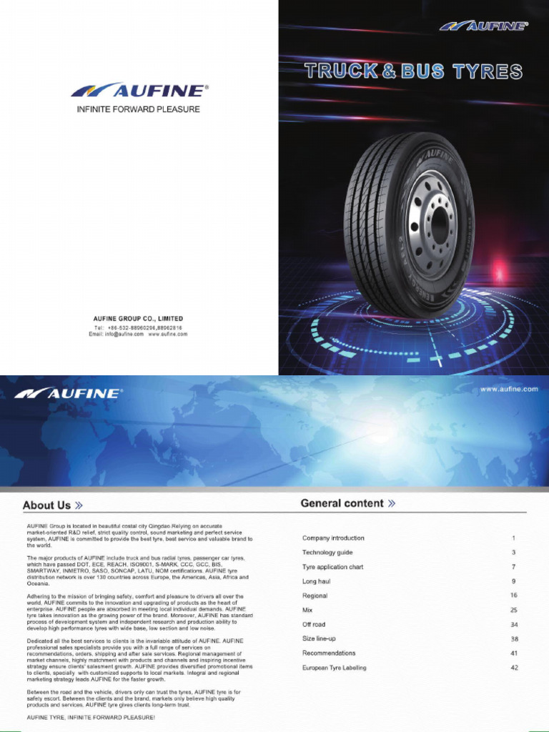 Aufine Tyre Co.,ltd TBR | PDF