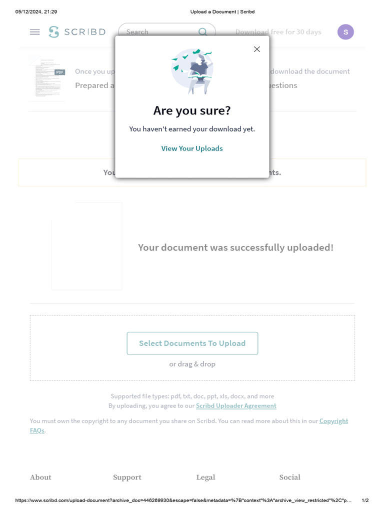 Upload a Document _ Scribd | PDF | Scribd | Software