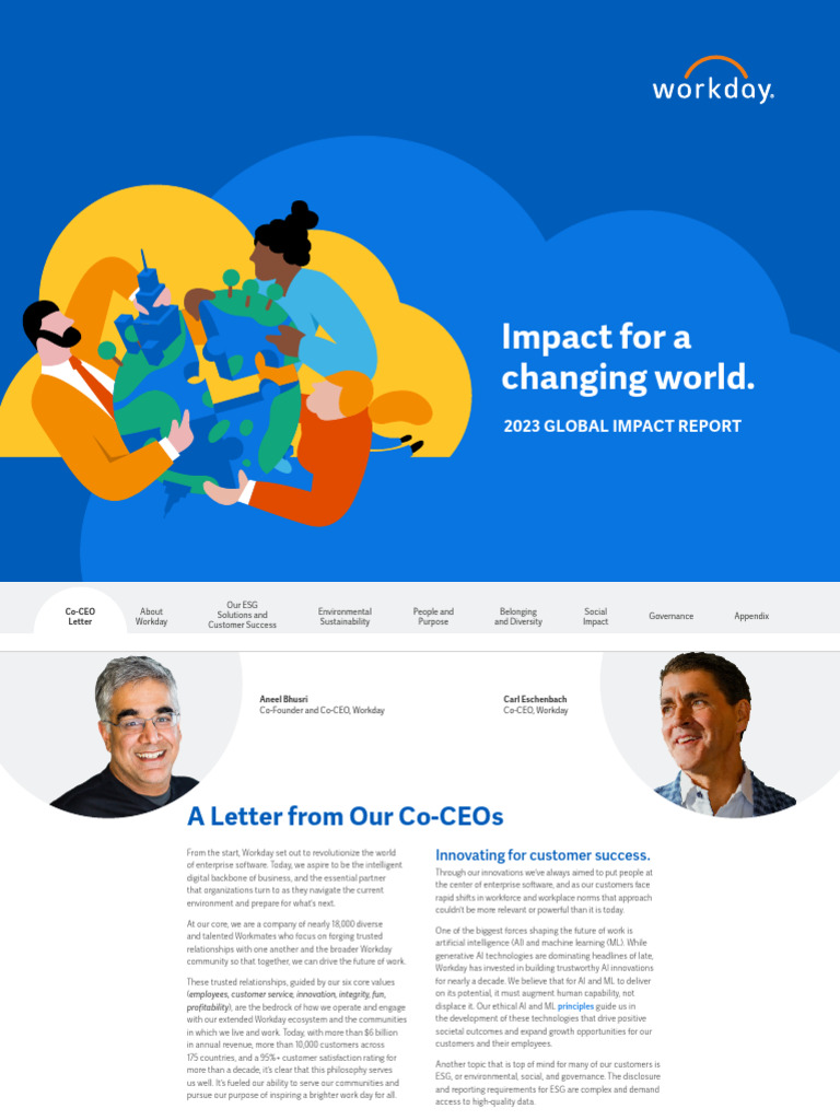 Workday Global Impact Report | PDF | Sustainability | Governance