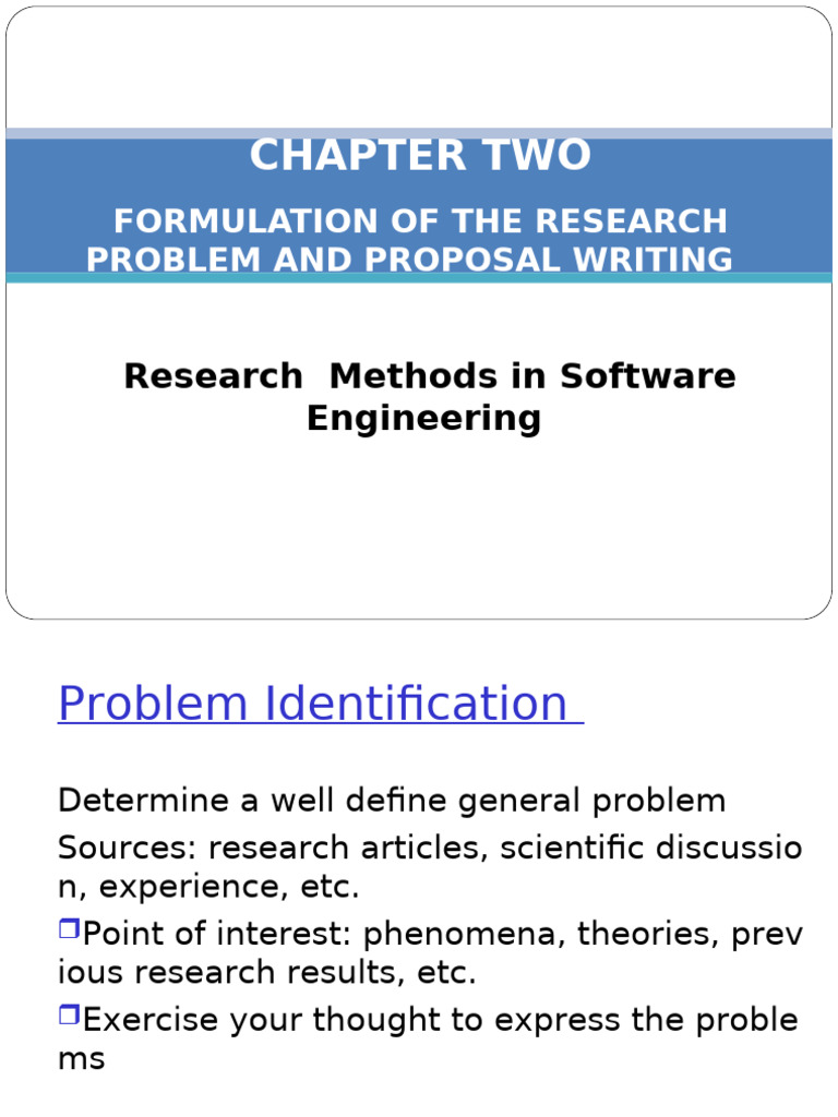Chapter 2-Proposal Writing | PDF | Wireless Ad Hoc Network | Routing