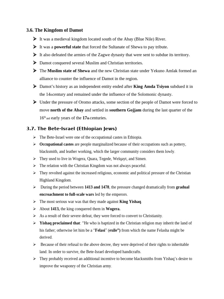 Damot and Bete-Israel - Copy | PDF | Ethiopia