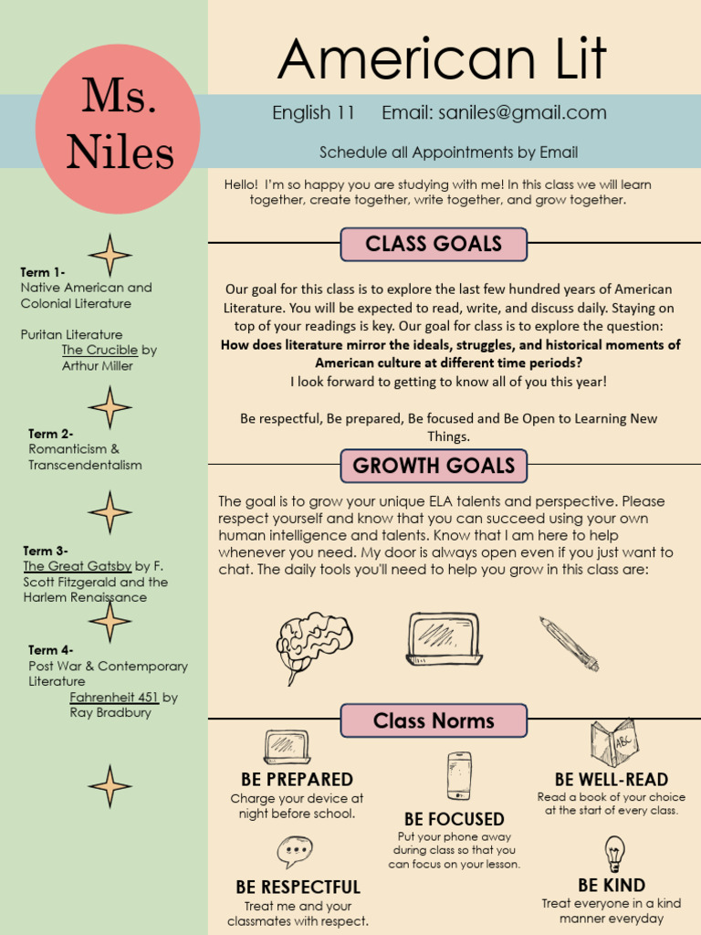 American Literature Class Overview | PDF | Plagiarism