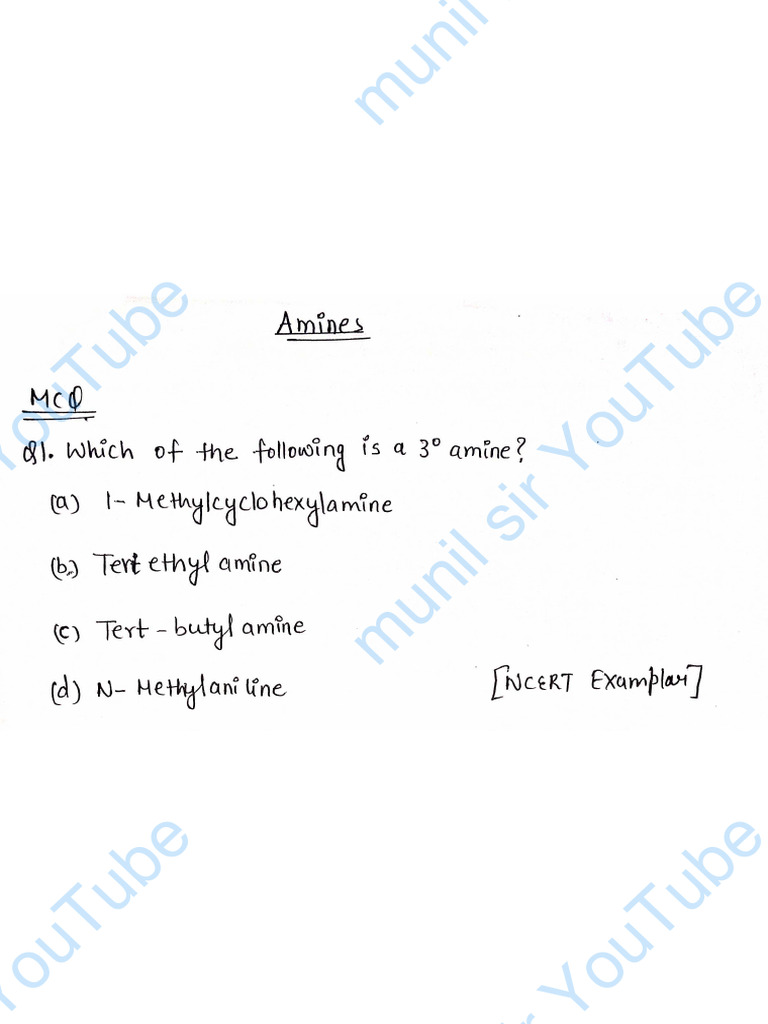 Amine Question | PDF