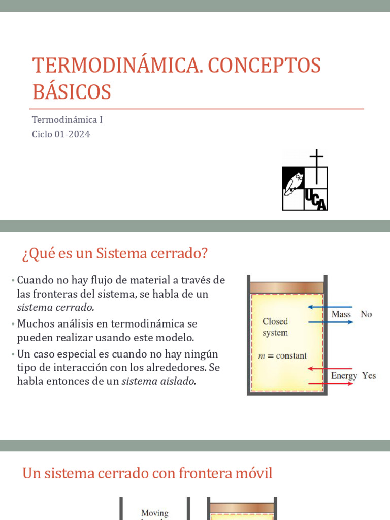 Clase 2 - S02 - Conceptos Básicos Termodinamicos | PDF | Termodinámica | Sistema
